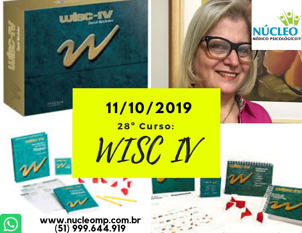 28º Curso: WISC IV - Escala Wechsler de Inteligência para Crianças ...