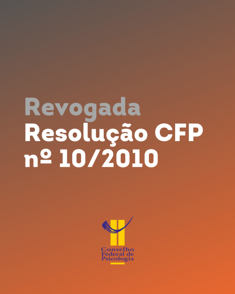 Revogada a Resolução CFP nº 10/2010 - CFP | CFP