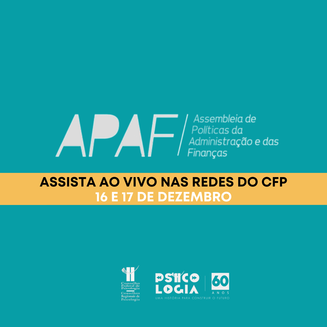 Acompanhe ao vivo a APAF de dezembro de 2022 - CFP | CFP