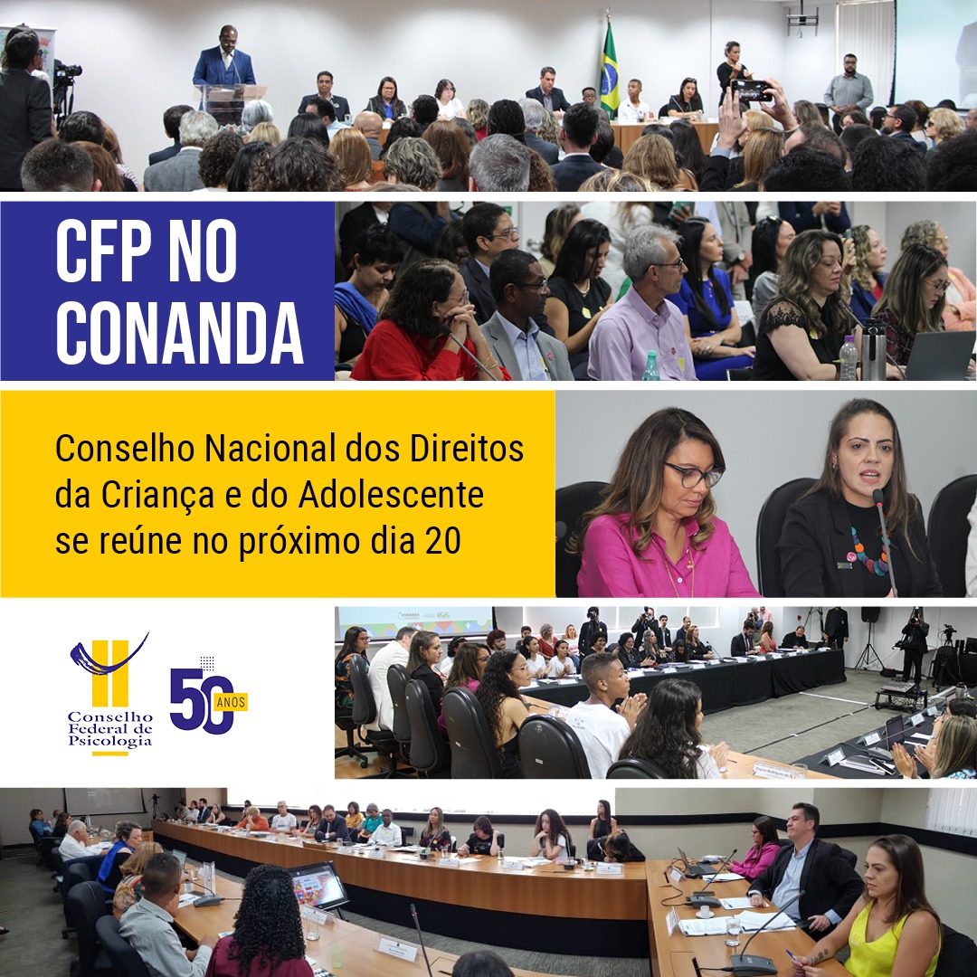 CFP no Conselho Nacional dos Direitos da Criança e do Adolescente - CFP ...