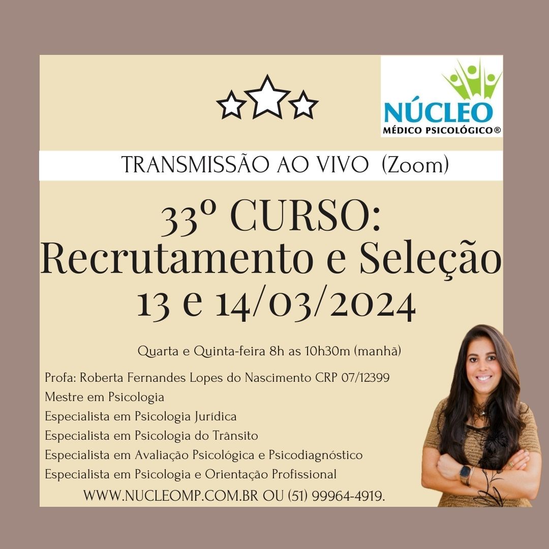 33º Curso: Recrutamento e Seleção - CFP | CFP